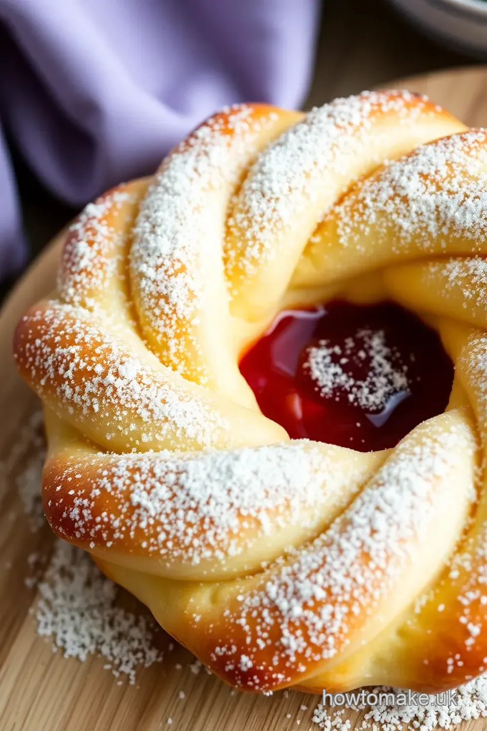 How to Bake Sweet Ring Pastry with Jelly Filling: A…